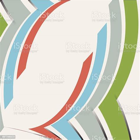 추상적임 컬러 스트라이프 패턴 배경기술 3차원 형태에 대한 스톡 벡터 아트 및 기타 이미지 3차원 형태 곡선 과학