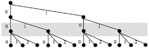 14 Tree Structure Notation Of Ternary Branches Of A Main Pulsating