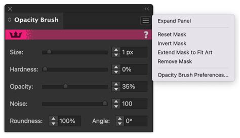 Opacity Brush Preferences Astute Graphics Documentation
