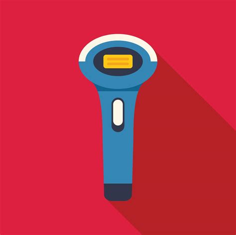 Electronic Barcode Scanner Scanning Bar Code On Red Background 49065887 Vector Art At Vecteezy