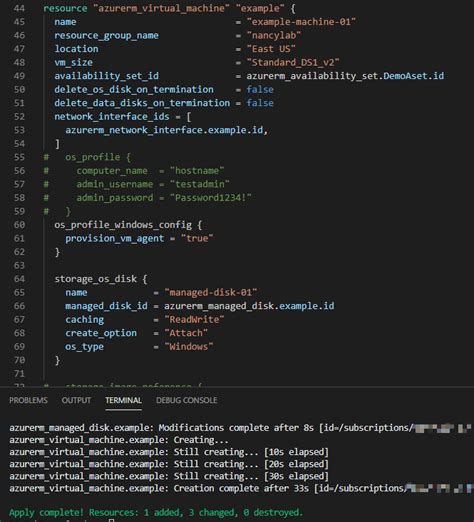 Terraform Cannot Attach An Existing OS Disk If The VM Is Created From
