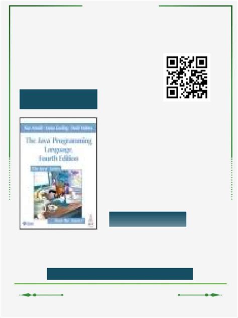 The Java Programming Language 4th Edition By Ken Arnold James Gosling
