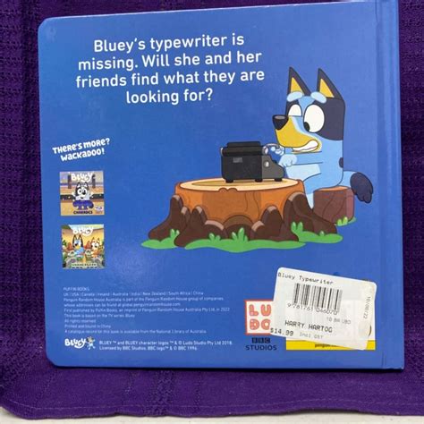 Bluey Book A Lift A Flap Book Typewriter S