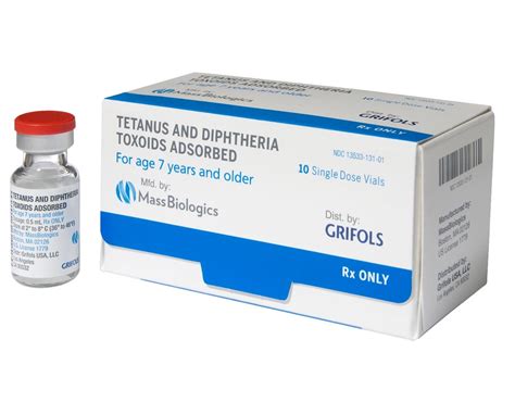 Tenivac® Tetanus And Diptheria Toxoids Adsorbed Save At Tiger Medical Inc