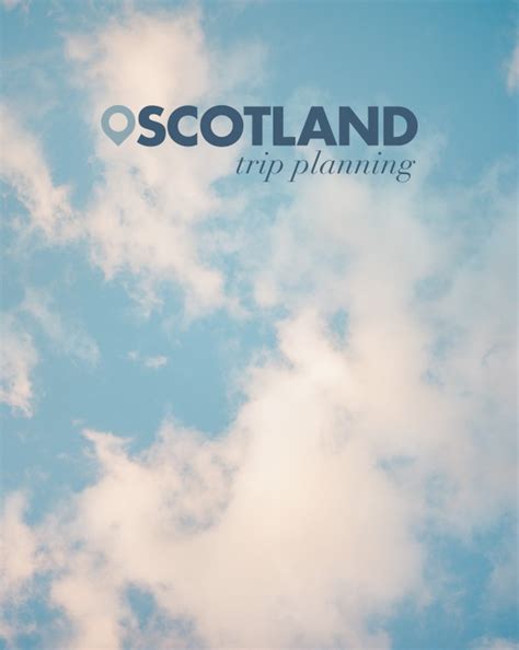 Trip Planning Scotland Map And Menu