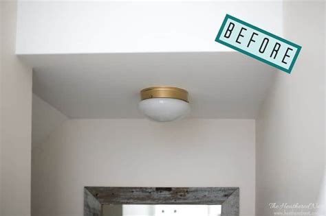 Diy Ceiling Light Shades A K A Hide Your Ceiling Hooters