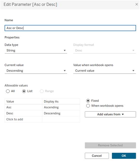 Custom Sorting By Parameters In Tableau The Data School