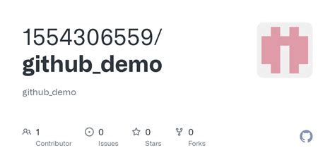 Github 1554306559githubdemo Githubdemo