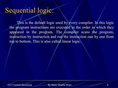 Control Structures