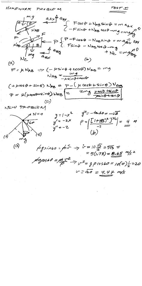Handout Test 1 Engineering Dynamics Mae 208 Docsity