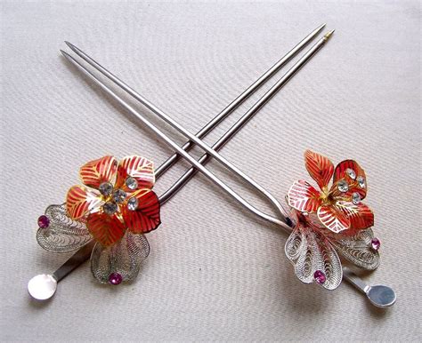 Japanese Kanzashi Hair Comb Hair Pin Set No Us Import Fees Ebay