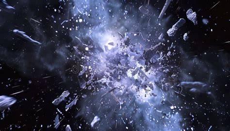 Original Particle Begins To Crumble And Disintegrate Making Way For The