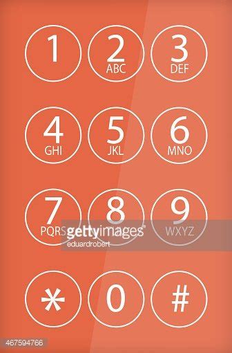 Keypad In Touchscreen Device Stock Vector Royalty Free Freeimages