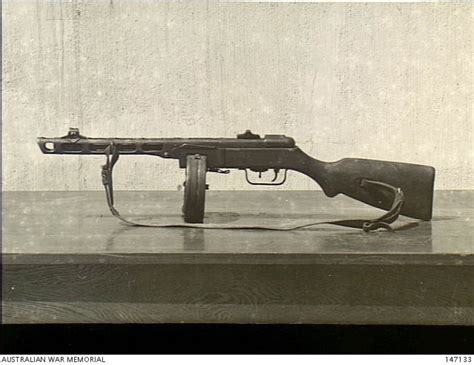 Kure Japan 1951 01 05 A Russian Ppsh M1941 Sub Machine Gun Burp Gun