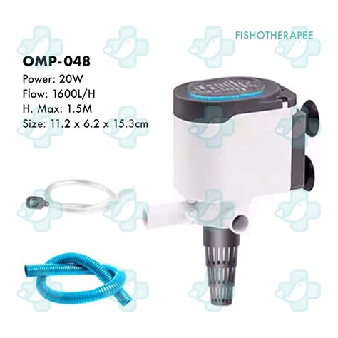 Osean Master Aquarium Powerhead Water Pump With Blue Led Light Pam Air