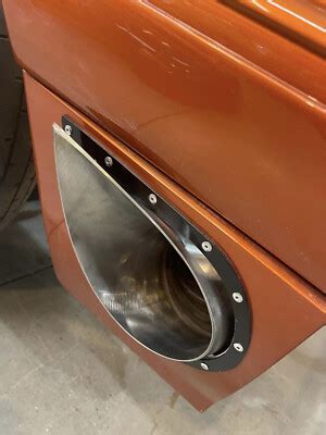 Sbp Stainless Steel Tear Drop Exhaust Tip Pipe 30 In Fender Hood