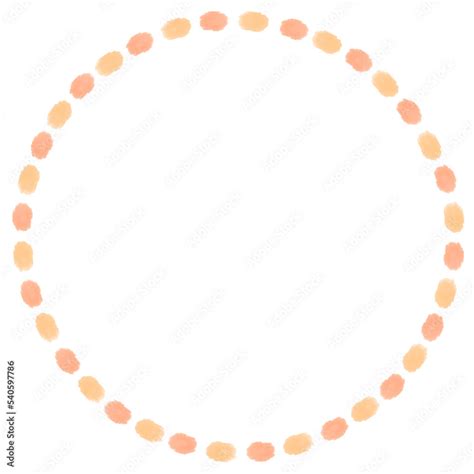 귀여운 원형 프레임 素材庫插圖 Adobe Stock