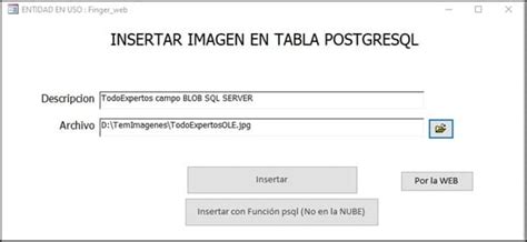 Como Insertar Imagenes Acces VB Visual Basic Todoexpertos Com