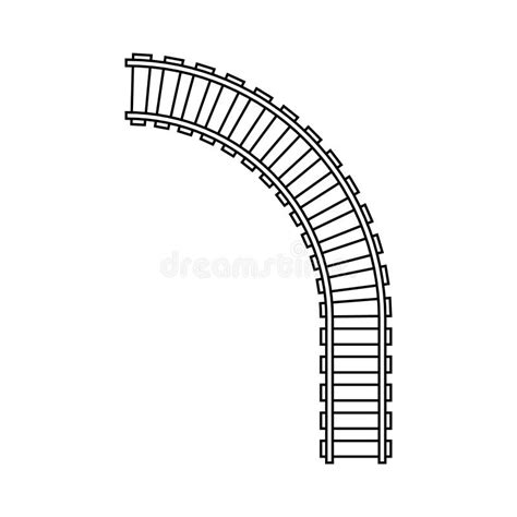 Railways Icon Vector Set Rails Illustration Sign Collection Train
