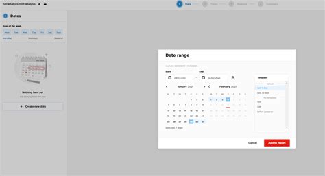 Selecting Date And Time Ranges