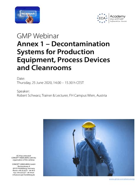 Fillable Online Gmp Webinar The Control Of Critical Process Parameters