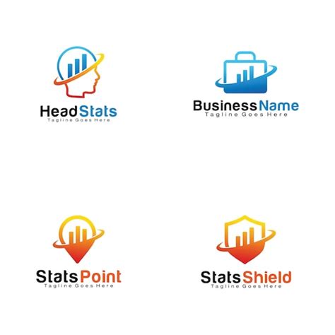 Vibrant Data Visualization Logos With Graphical Elements Jiffy Designs