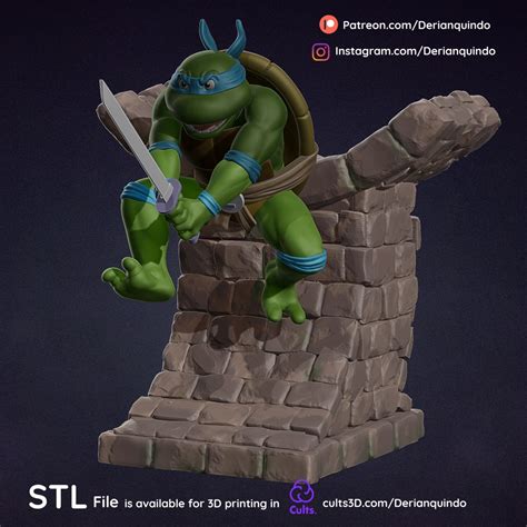3d File Leonardo Teenage Mutant Ninja Turtles Fanart・3d Printing