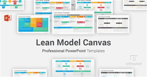 Lean Canvas PowerPoint Template SlideSalad