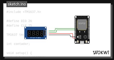 Tm1637 Wokwi Esp32 Stm32 Arduino Simulator