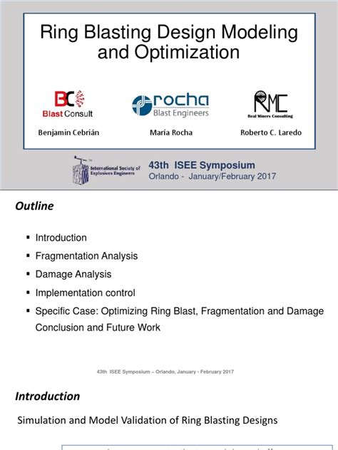 Isee43 Ring Blasting Optimization Pdf Science