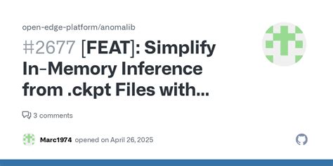 [feat] simplify in memory inference from ckpt files with automatic preprocessing · issue 2677