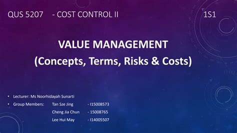 Vm Concepts Terms Risks 7 Costs Ppt