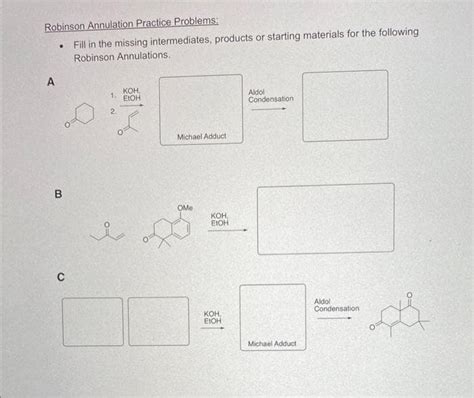 Answered Robinson Annulation Practice Problems … Bartleby