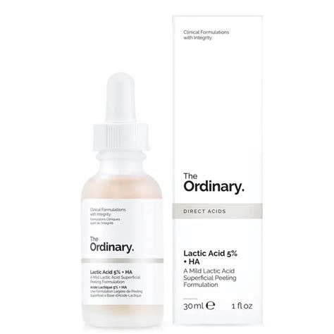 Молочная кислота-пилинг TheOrdinary Lactic Acid 5 % + HA, 30 мл ...