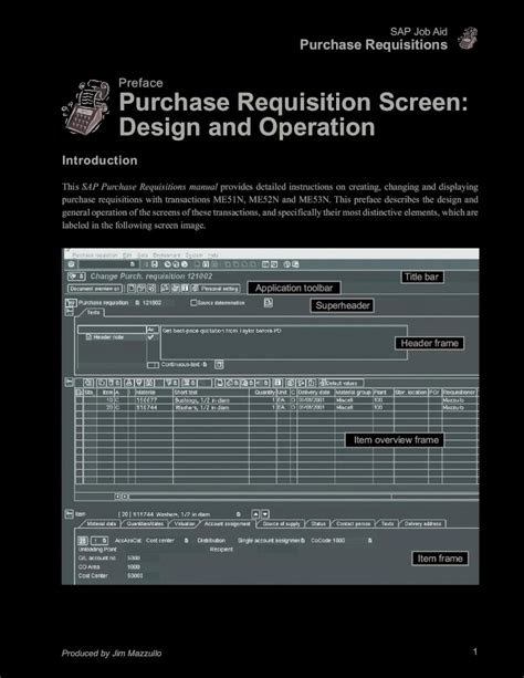 Pdf Preface Purchase Requisition Screen Design And Operation