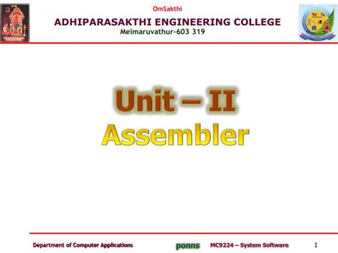ppt unit ii assembler powerpoint presentation free download id