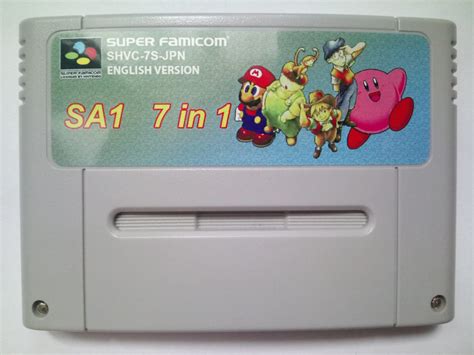 Sa1 7 In 1 Multicart Sa 1 Super Nintendo Famicom Snes Ntsc J English
