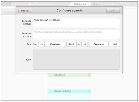 Creating The Query Twitter Analytics Ipad Apps Analysis