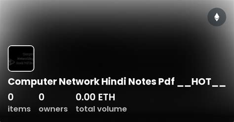 Computer Network Hindi Notes Pdf Hot Collection Opensea