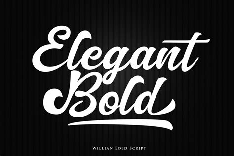 willian elegant bold script 194634 script font bundles