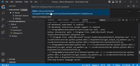 vscode python インタプリターを選択しても環境が切り替わらない スタック・オーバーフロー
