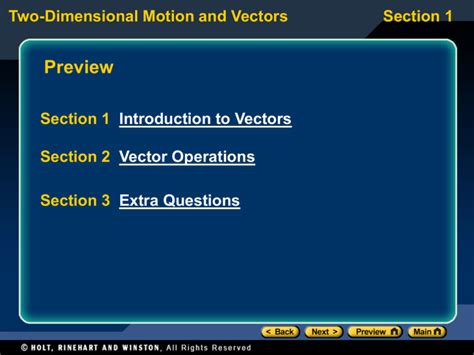 2D Motion Vectors Physics Presentation