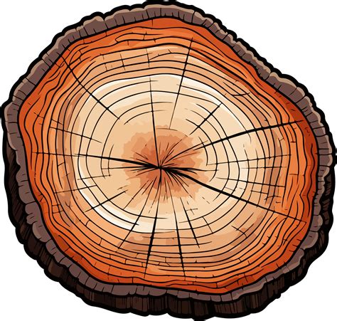 AI Generated Cross Section Of Tree Clipart Design Illustration 36519882 PNG