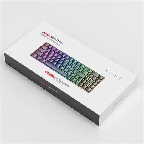 Ajazz AK Wired Wireless Bluetooth Key Three Mode Hot Swap RGB Backlit Mechanical Keyboard