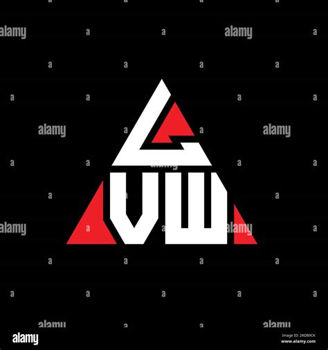 LVW Triangle Letter Logo Design With Triangle Shape LVW Triangle Logo Design Monogram LVW