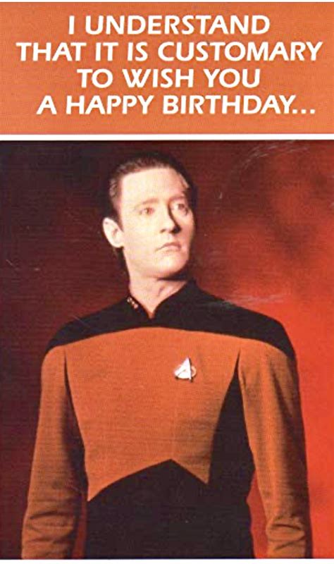 Star Trek Happy Birthday Funny Twizler Funny Card With Spock And