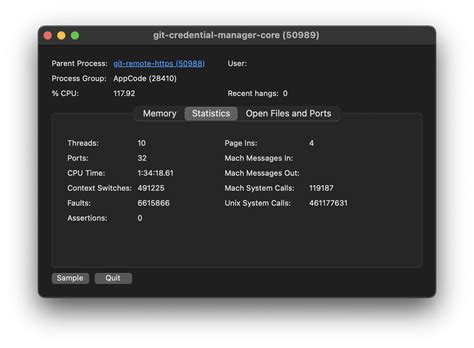 Severe Memory Leak In Git Credential Manager Core On Macos · Issue 625 · Git Ecosystemgit