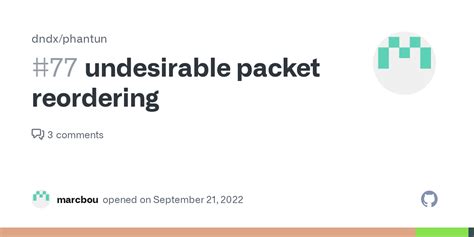 Undesirable Packet Reordering · Issue 77 · Dndxphantun · Github