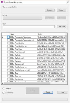 Export Shared Parameters Revit News