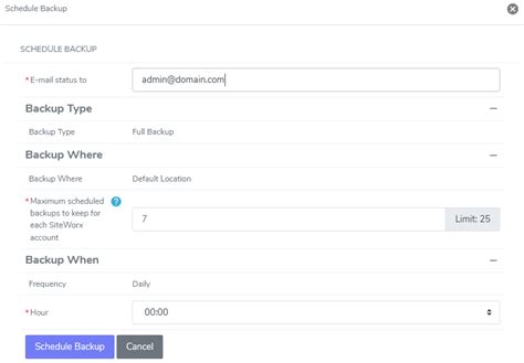 How To Backup And Restore A Siteworx Account From Siteworx — Interworx